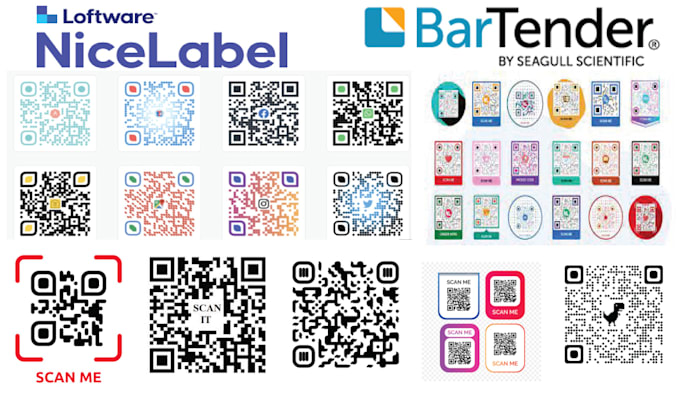 Design qr code and barcod in 1 hour with nicelabel and bartander by ...