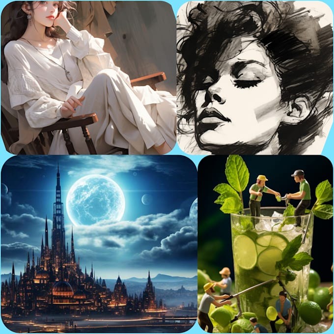 Visuals by project with artificial intelligence by Latehz3n | Fiverr