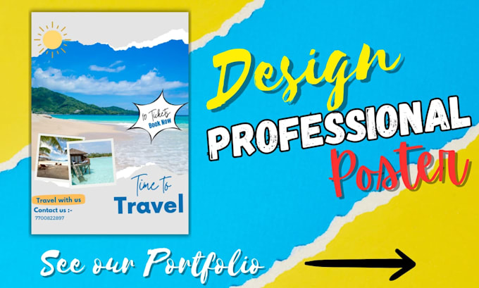 Design professional travel poster by Guptajulie | Fiverr