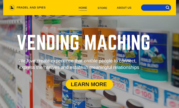 Design vending machine website, vending machine, vending machine ...