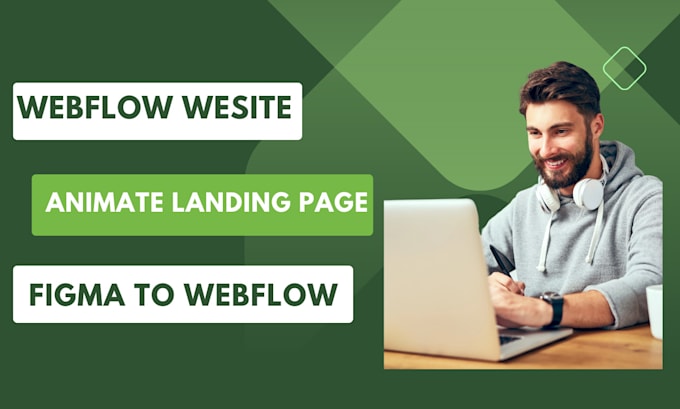 Build webflow design 3d animated webflow landing page figma to webflow ...