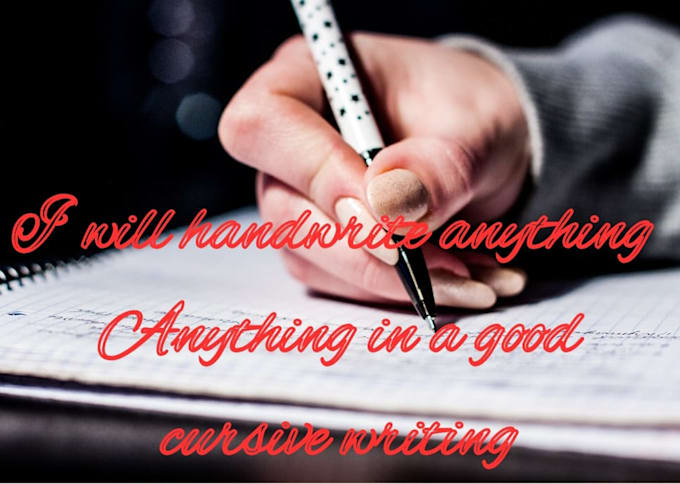 Write anything in a good cursive writing and calligraphy by Emaan333 ...