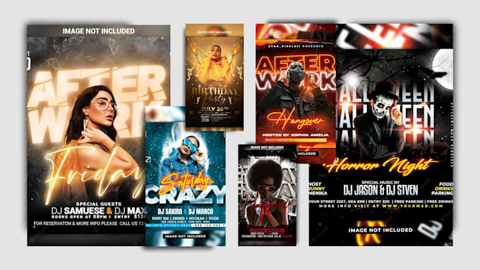 Create stunning party night flyers and posters by Graf_xor | Fiverr