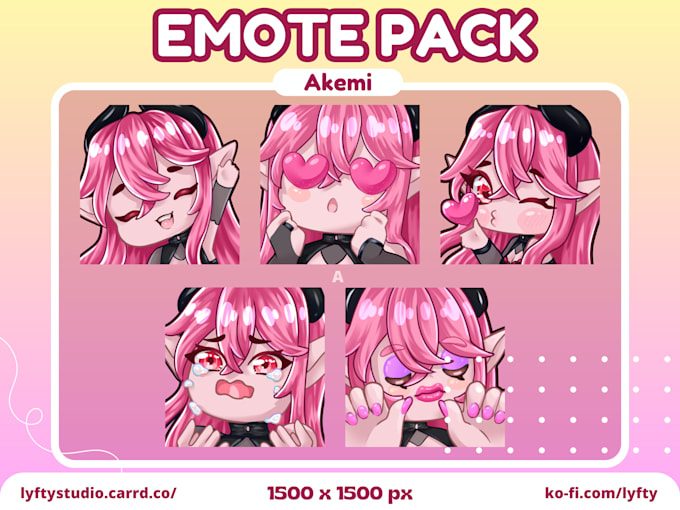 Draw emotes for your twitch or discord by Lyfty_ | Fiverr