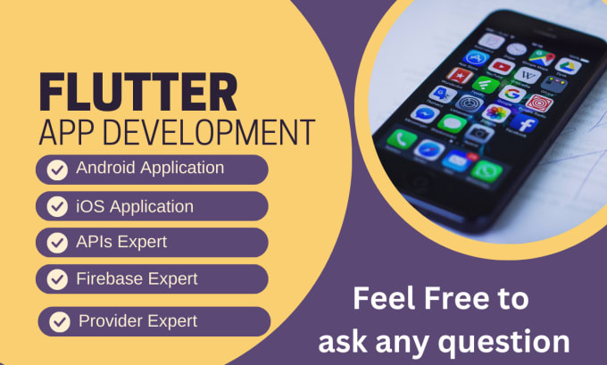 Develop mobile app by using flutter by Imshani | Fiverr