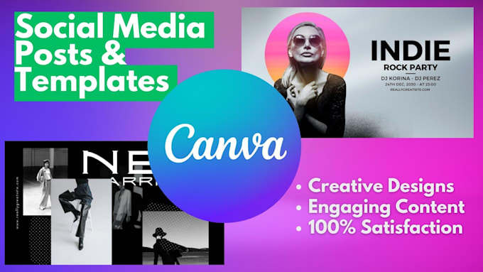 Design creative social media posts using canva by Imsammarabbas | Fiverr