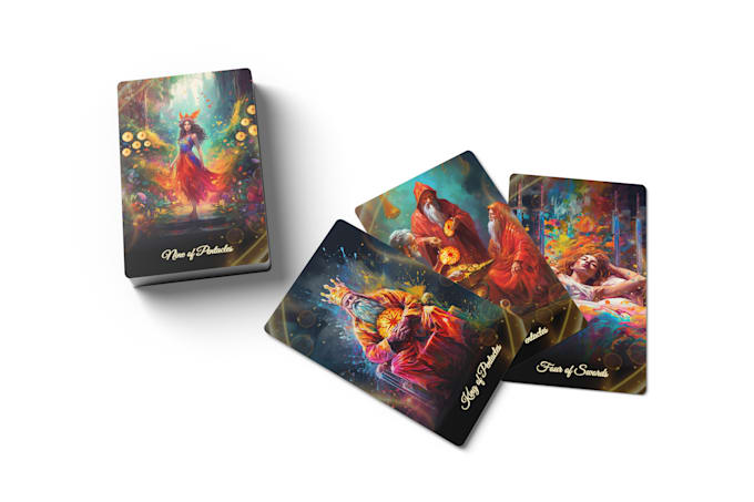Draw magical tarot and oracle cards by Cs_cards | Fiverr