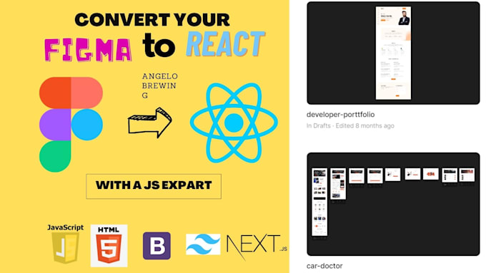 Do convert a figma file to react code by Dev_super_sites | Fiverr