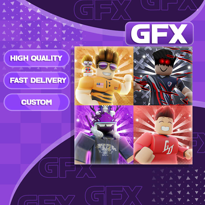 Design you a cool looking roblox gfx profile picture by Itzsuprim | Fiverr