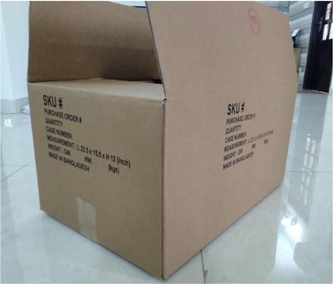 Design paper box shipping mark, with printing layout by Mahmudulmoznu ...