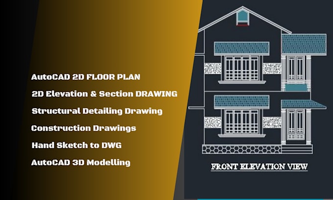 Do autocad 2d,3d modelling and concrete structural detailing drawings by Sabbir_alam786 | Fiverr