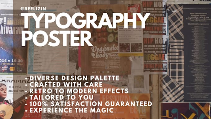 Do stunning typography posters by Reelizin | Fiverr