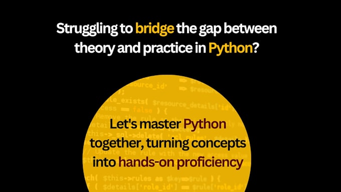 Guide you in learning python basics step by step by Malikabdullahm | Fiverr