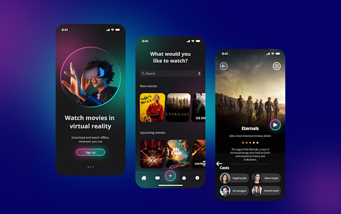 Create a professional ui ux mobile app design and ui mockup by ...