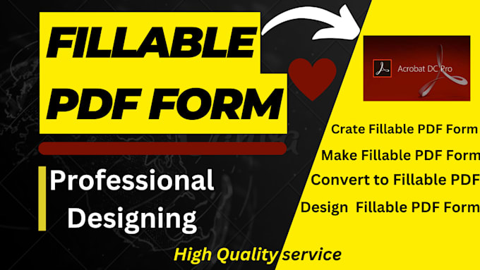 Make fillable pdf forms or create fillable pdf forms by Newnaveen123 ...