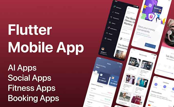 Do flutter mobile app development build android ios mobile app using ...