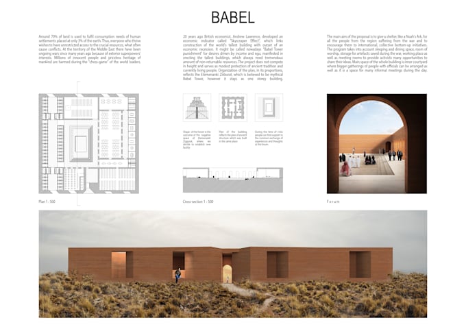 Create architecture design boards panels portfolio posters by Quechuaq ...