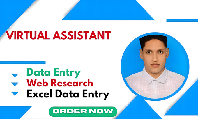 Be your virtual assistant for data entry, web research, typing and copy ...