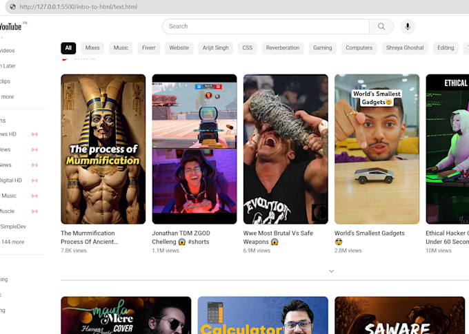 Build a beautiful web pages according to your demand htmlcss by Haris_12_4 | Fiverr