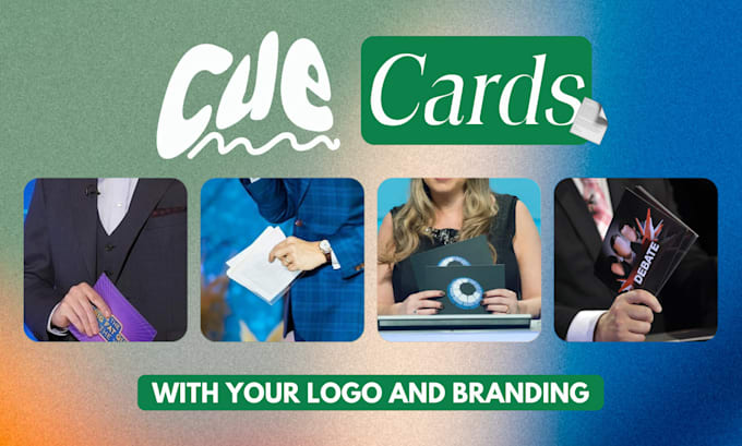 Design cue cards for podcast and tv presenters, event hosts by Yassinelh497 | Fiverr