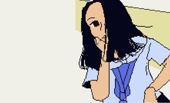 Pixel art you with a blinking animation profile by Mcjim_ | Fiverr