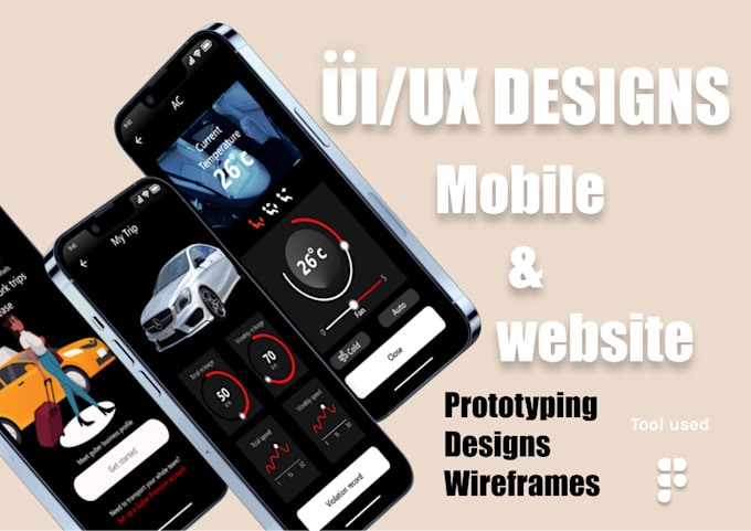 Do ui ux design, website, dashboard, mobile app ui ux design by Twelvebeatz20 | Fiverr