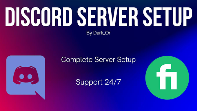 Setup your discord server by Dark_or | Fiverr