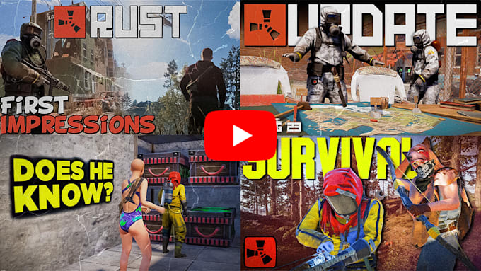 Crafting distinctive rust youtube thumbnails just for you by Redoneh ...