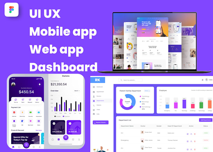 Do website ui design, dashboard, mobile app ui ux design, ui ux by Ramisha_786 | Fiverr