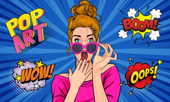 Design comic text, logo, comic words, slogans and pop art by ...