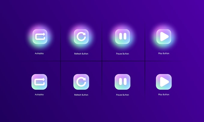 Apply gaussian blur effect and glass effect on your icon by Undaru | Fiverr