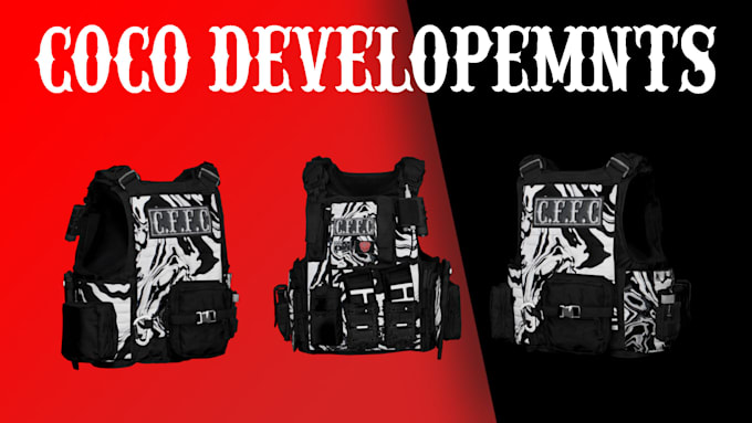 Create a custom war tactical vest for your gang, org, mc fivem by Alexpearson26 | Fiverr