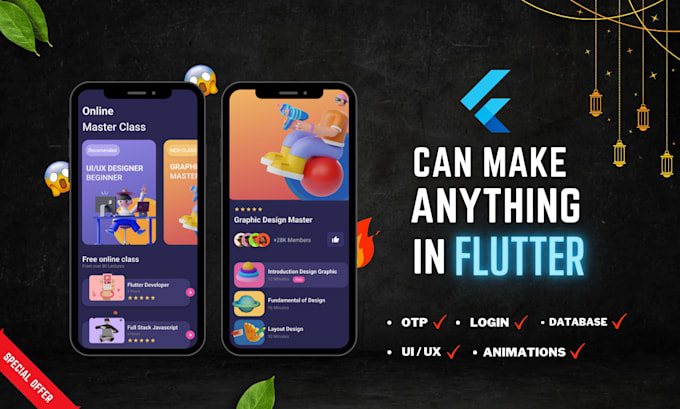 Make anything you need in flutter by Romanafridi1 | Fiverr