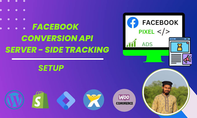 Fix facebook pixel conversion api ga4 google analytics ecommerce tracking ads by Capi_mamun | Fiverr