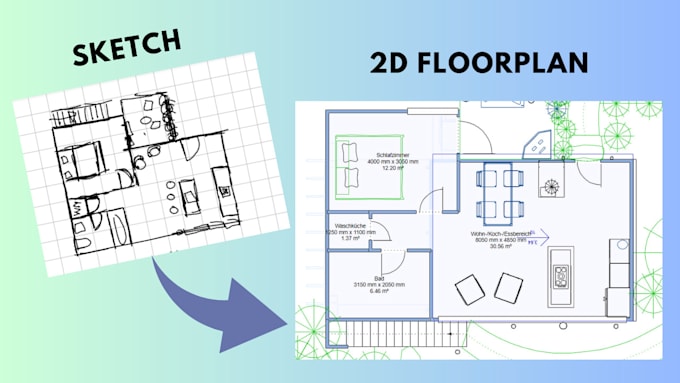 Create 2d floor plans by Hellomydesign | Fiverr