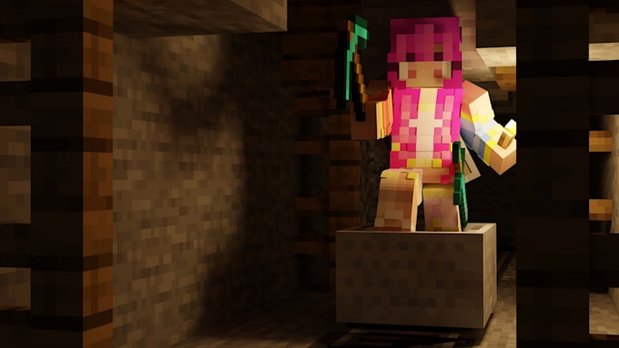 Make minecraft wallpapers with your skin by Bairozen | Fiverr