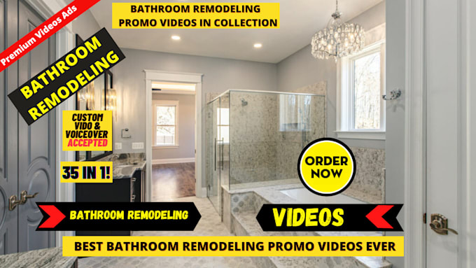 Offer unlimited bathroom remodeling 2d animation promo video ads by ...