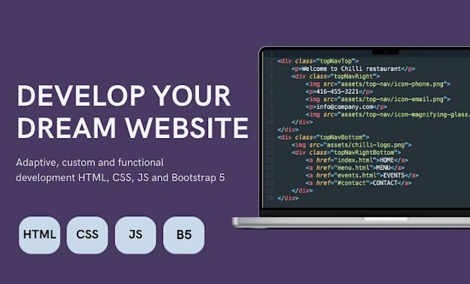Develop Your Adaptive Website With Html Css And Javascript By Evich6