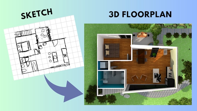 Create 3d floor plans by Hellomydesign | Fiverr