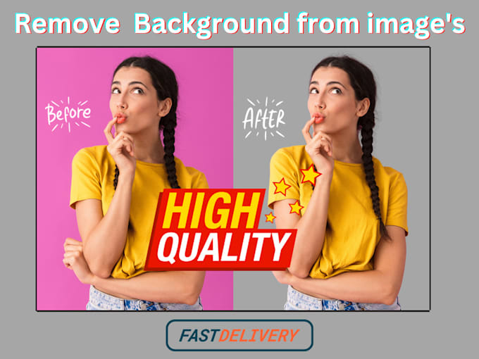 Remove background professionally from images by Zouraiz1 | Fiverr