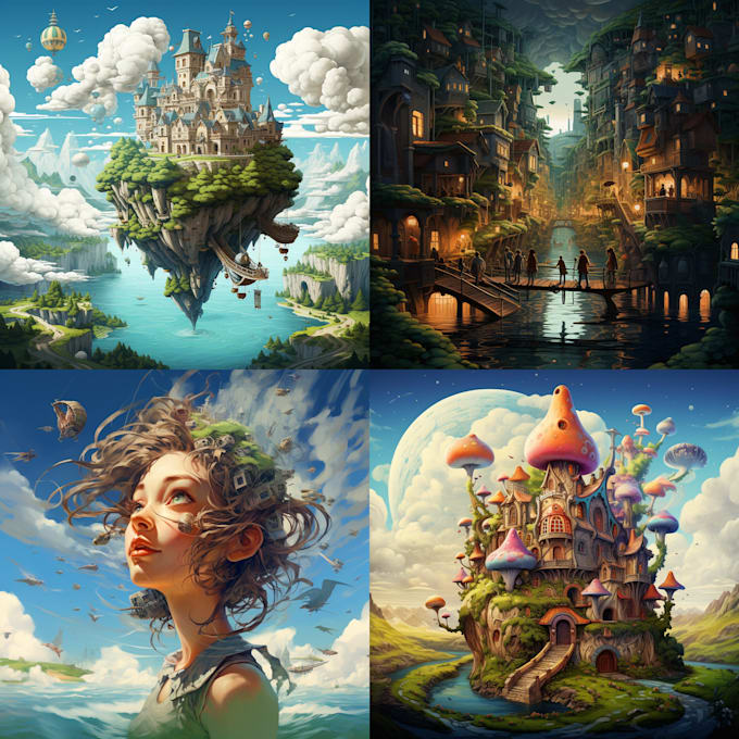 Make landscape digital art using ai by Pitersonmich129 | Fiverr