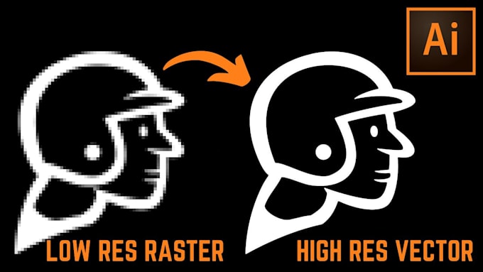 Convert raster logo, and image to a high resolution vector by D_arain83 ...