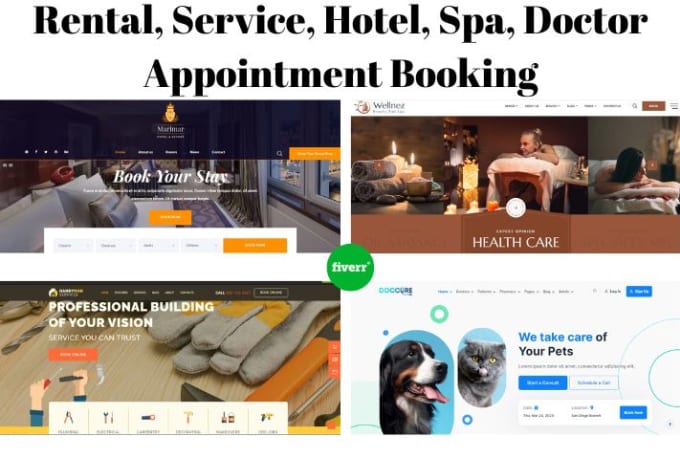 Create rental site, service, hotel booking, appointment website by Best ...