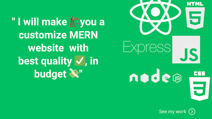 Make you awesome website using mern stack by Ninadtrivedi | Fiverr