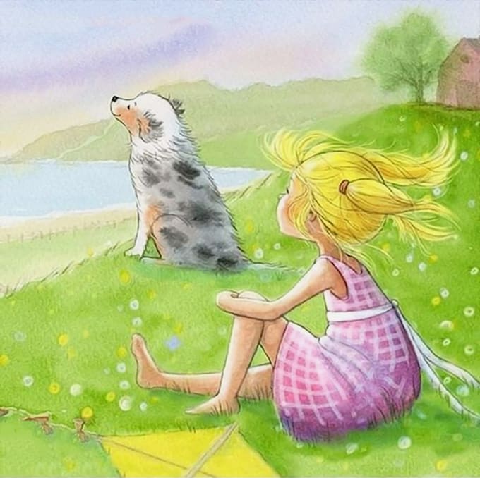 Draw watercolor children story book illustration by Julia_kylie2 | Fiverr
