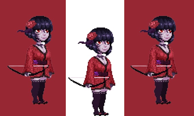 Design sprite sheet,8 bit pixel art 16 bit pixel art, retro art ...