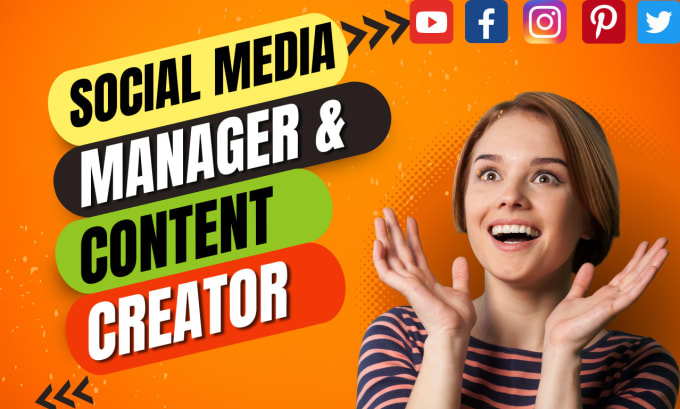 Be your social media marketing manager content creator by ...