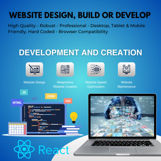 Create Custom Website With Html Template Using Html Css Js By Tjtechvader Fiverr
