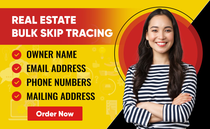 Be your best skip tracer for real estate bulk and accurate skip tracing ...
