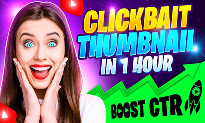 Design clickbait thumbnail and custom thumbnail in 12 hours by Maimona7 ...